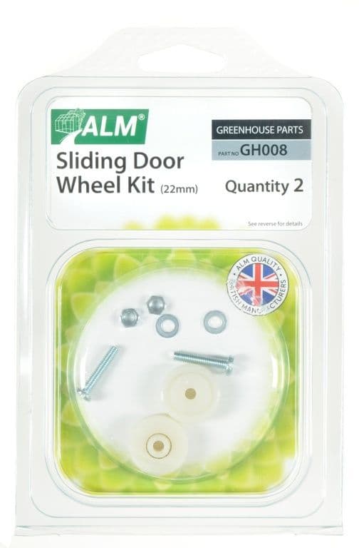 ALM Greenhouse Sliding Door Wheel Kit - 22mm