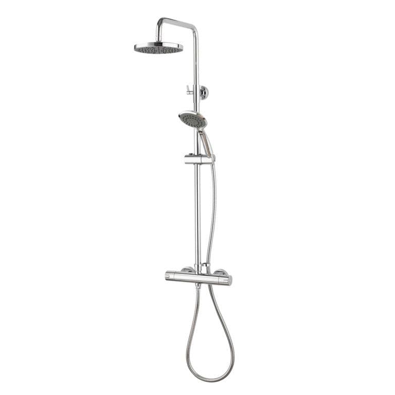 Aqualisa - Round Bar Valve Dual Mixer Shower - Chrome