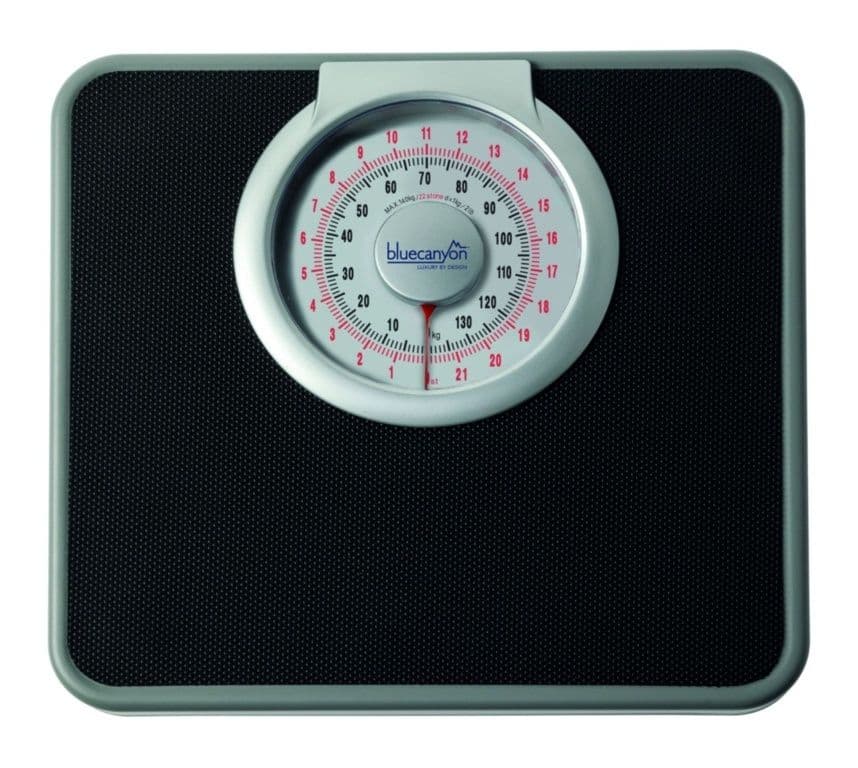 Blue Canyon Mechanical Large Dial Bathroom Scale - White