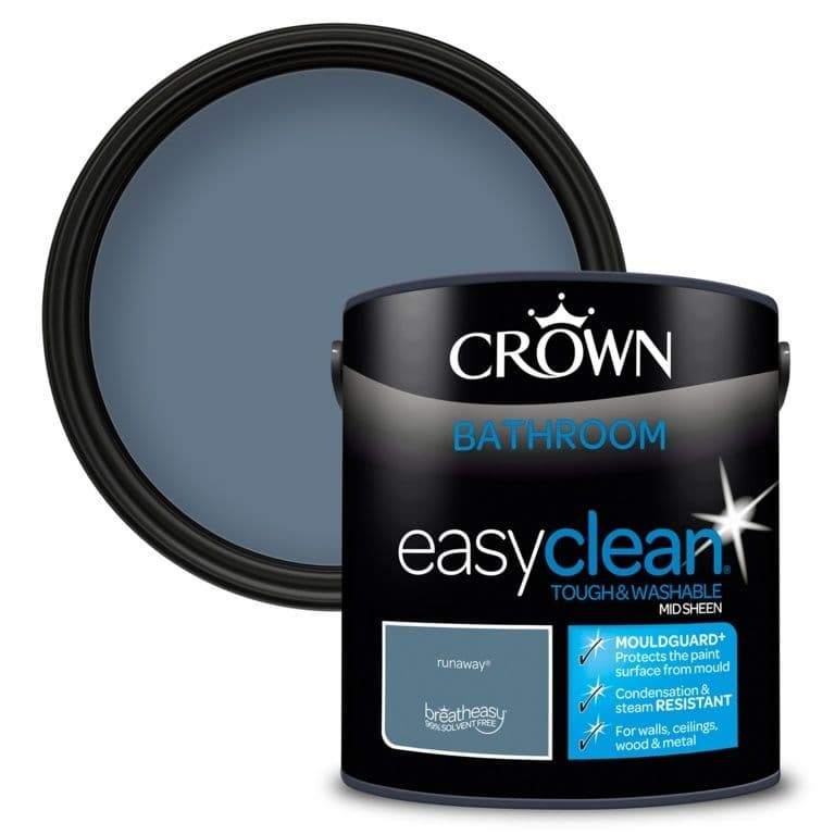 Crown Easyclean Bathroom Mid Sheen 2 5L - Runaway