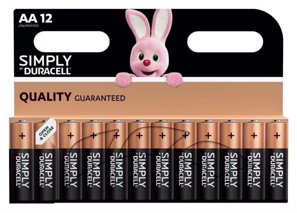 Duracell Simply Batteries - AA Pack 12