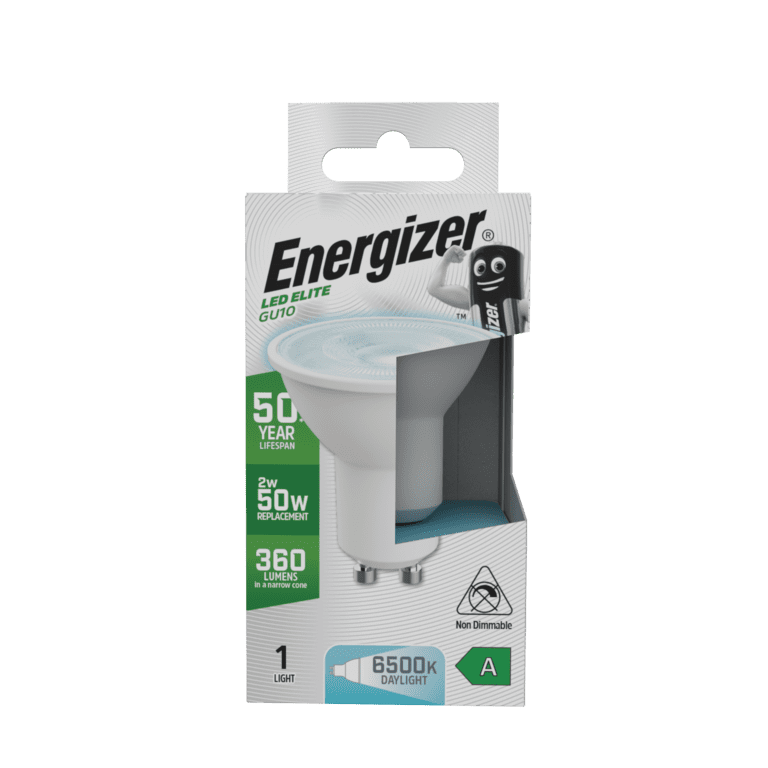 Energizer A Rated GU10 6500k - 1 9w