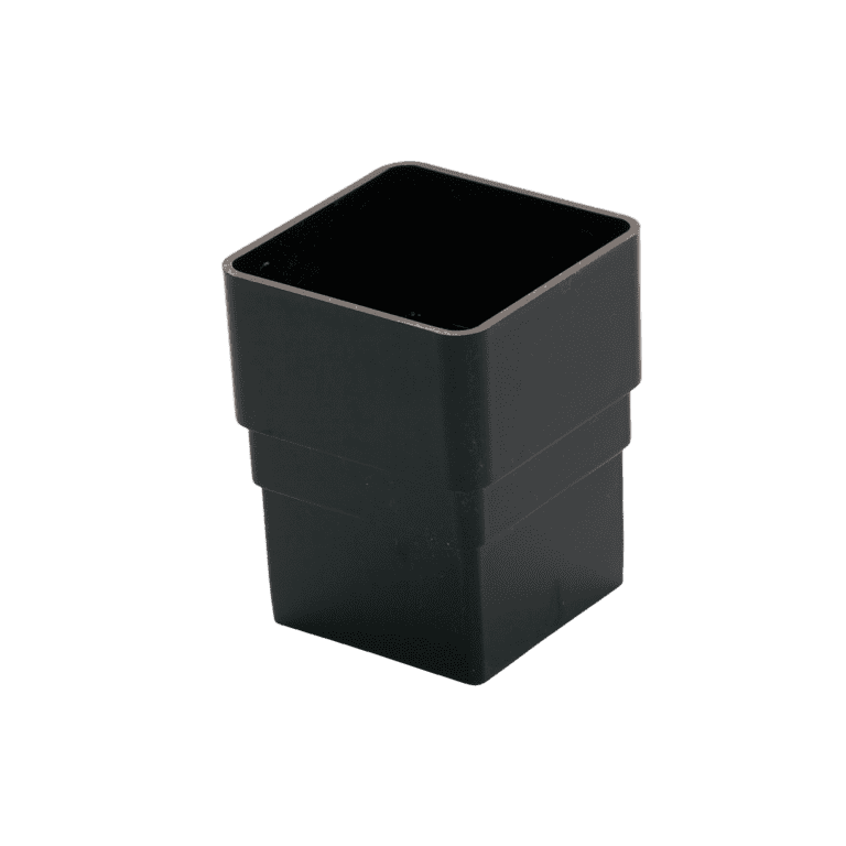 Kayflow Rainwater Square Connectors Black - 65mm
