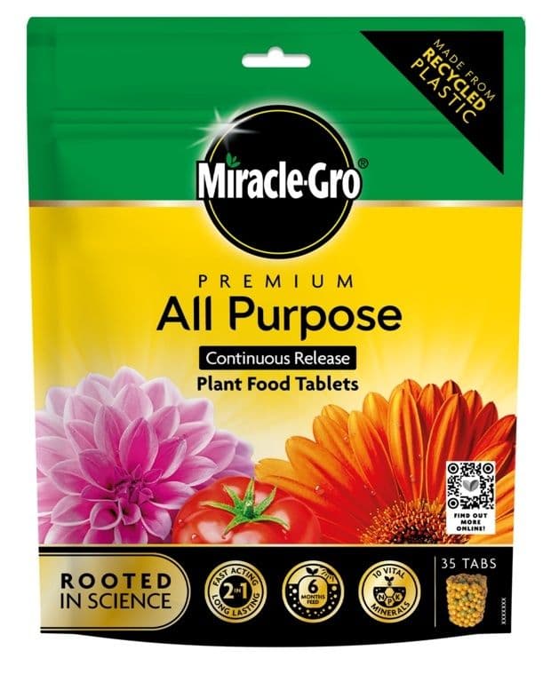 Miracle-Gro All Purpose Continuous Release Plant Food Tablets - Pack 35