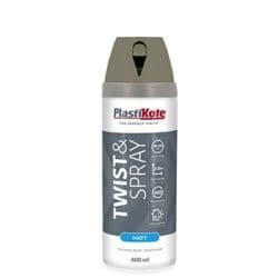 PlastiKote Twist & Spray Paint 400ml - Quartz Grey