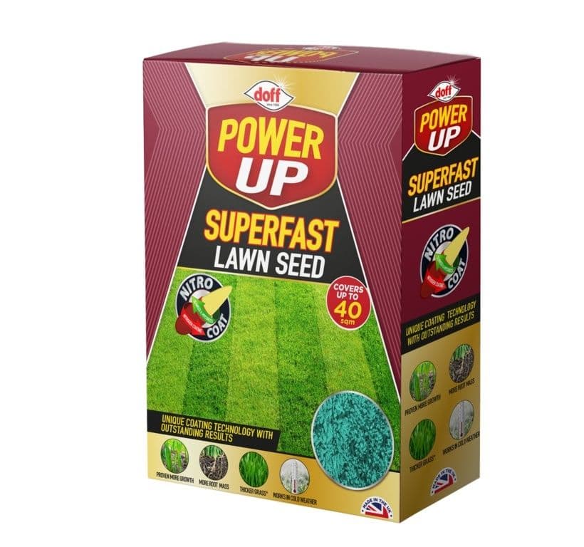 Power Up Superfast Lawn Seed With Nitro Coat - 500g