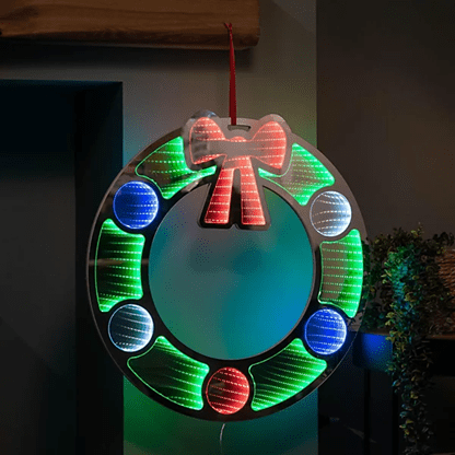 Premier - Hanging Wreath Infinity Mirror