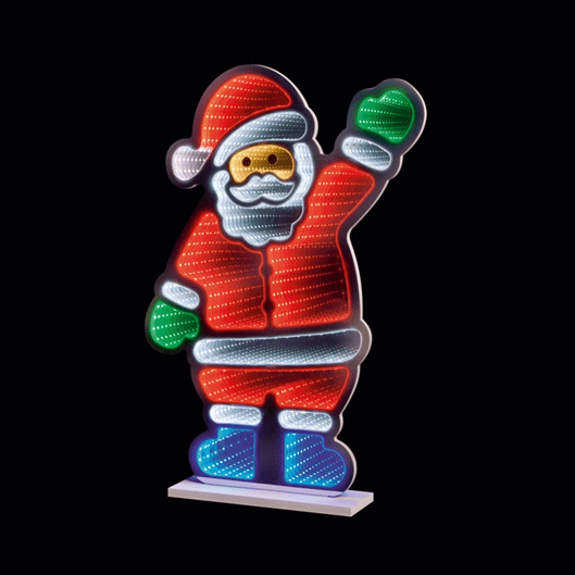 Premier - Waving Santa Infinity Mirror