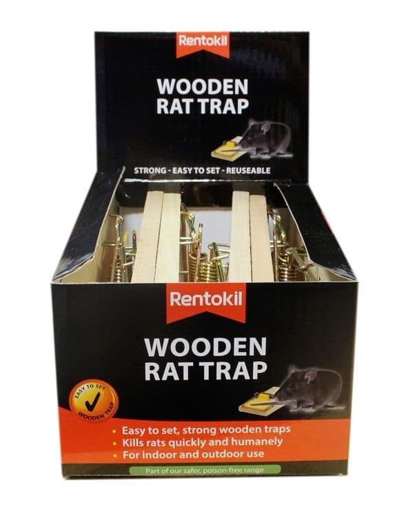 Rentokil Wooden Rat Trap - Single Loose Box