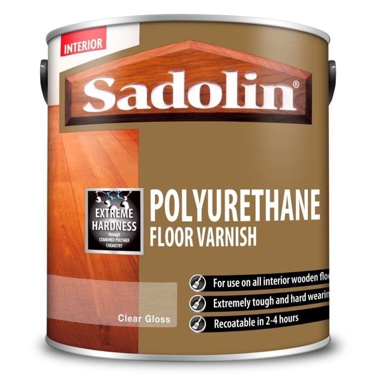 Sadolin Poly Floor Varnish Clear Gloss - 2 5L