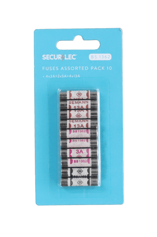 Securlec Plug Fuses - 3 5 &13A Pack 10