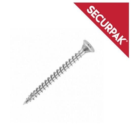 Securpak Pozi CSK Twin Screws ZP - 5 x 75mm Pack 10
