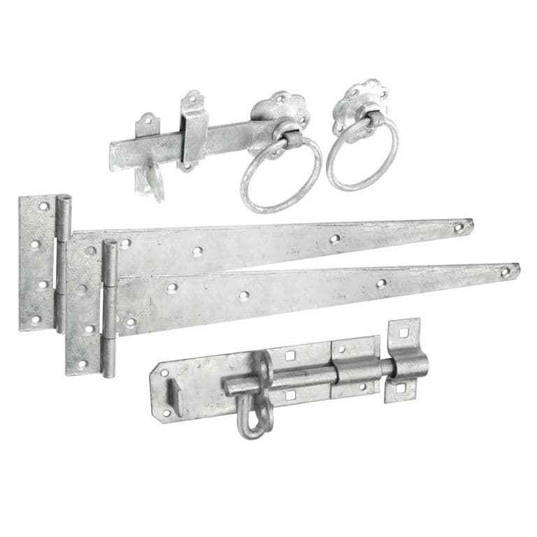 Smiths Ironmongery Ring Latch Side Gate Kit - Galvanised