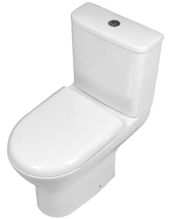 SP - One Box Pure Close Coupled Rimless Round Toilet & Seat
