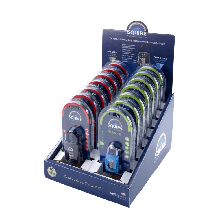 Squire Combi Padlock Counter Top Display
