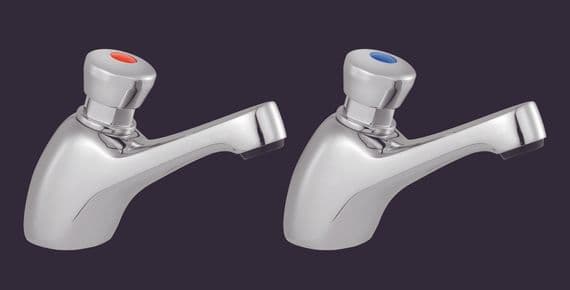 SupaPlumb - Self Closing Basin Taps - 47mm