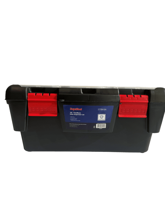 SupaTool Toolbox With Organiser Lid - 16"