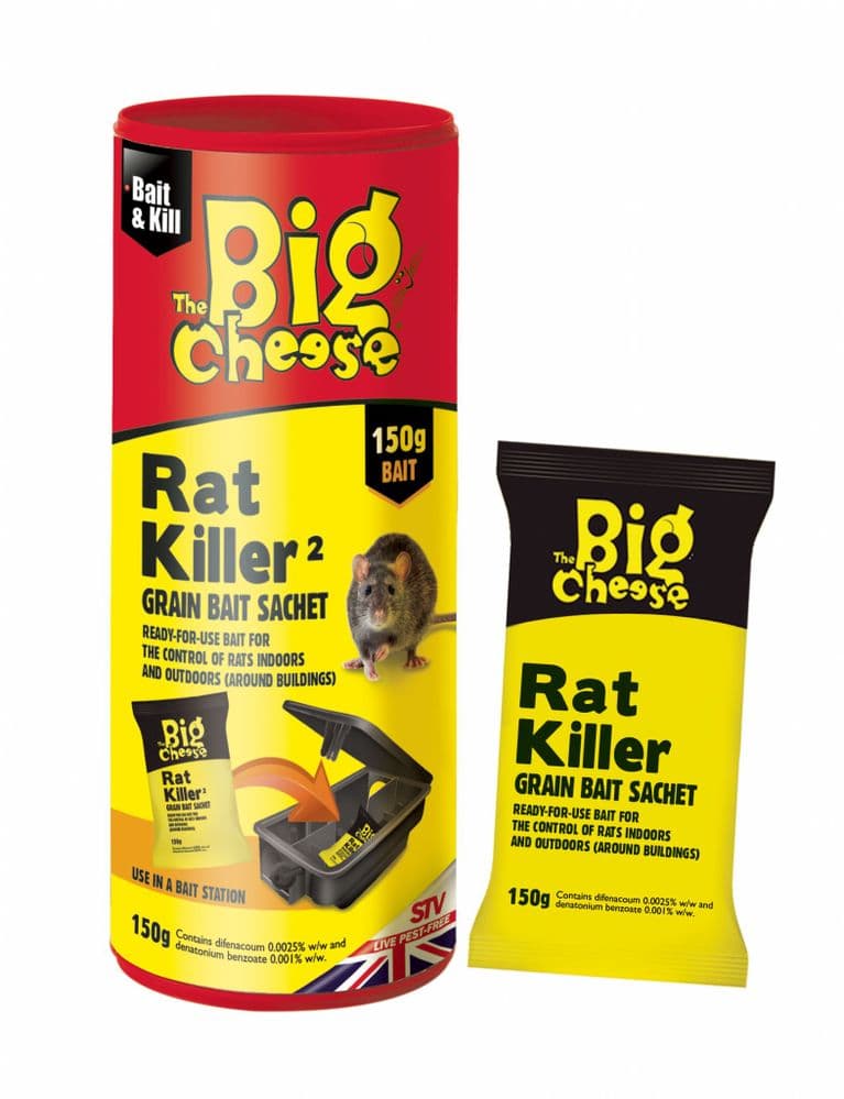 The Big Cheese Rat Killer Grain Bait Sachet 150g STV224