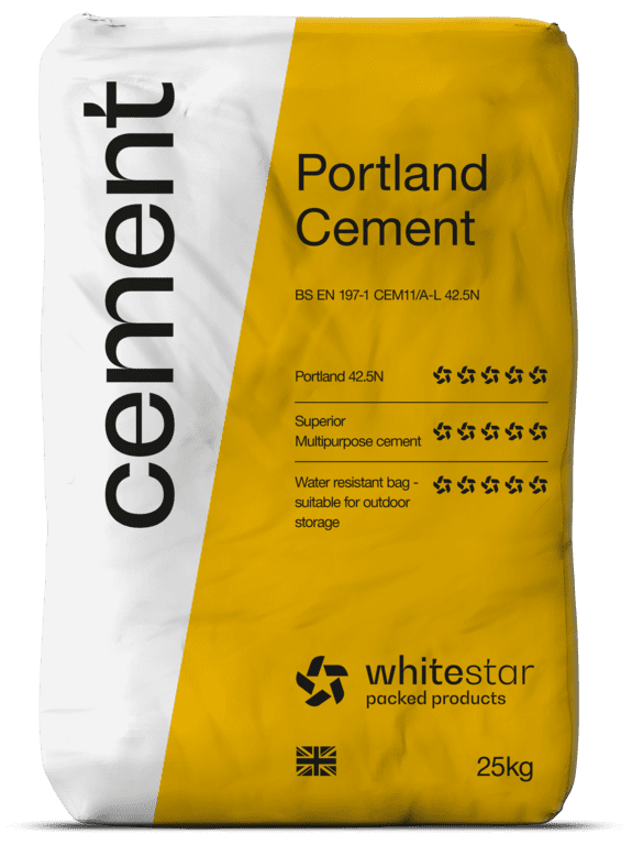 Whitestar 42 5n Cement - 25kg Plastic Bag