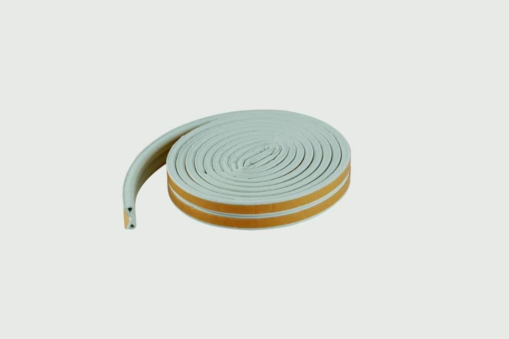 Woodside EPDM P Rubber Strip - 5m White