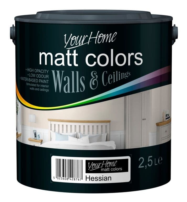 Your Home Matt Emulsion 2 5L - Hessian