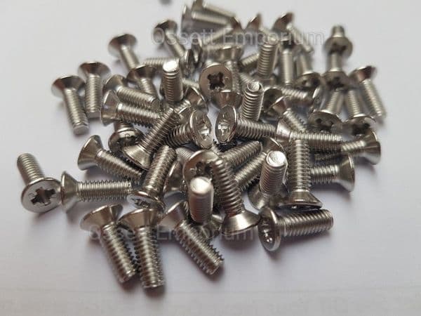POZI COUNTERSUNK MACHINE SCREWS A4 STAINLESS POZIDRIVE CSK DIN965